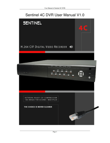 Sentinel 4C User manual | Manualzz