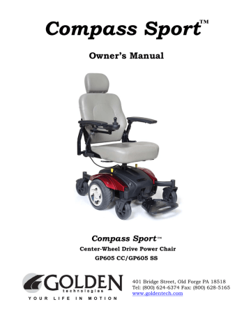 Golden Compass Sport GP605 CC Owner's Manual | Manualzz