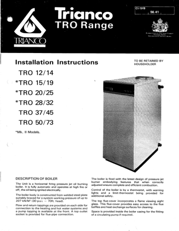 Trianco TRO Instruction Manual - Download & Read Online | Manualzz