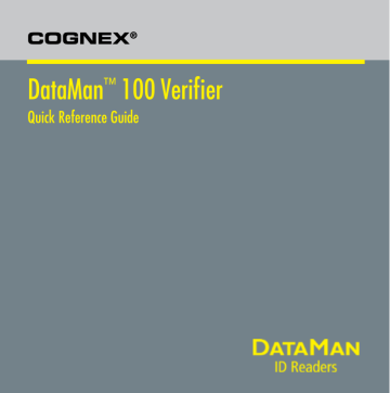 DataMan Verifier DataMan 100 Quick Reference Guide | Manualzz