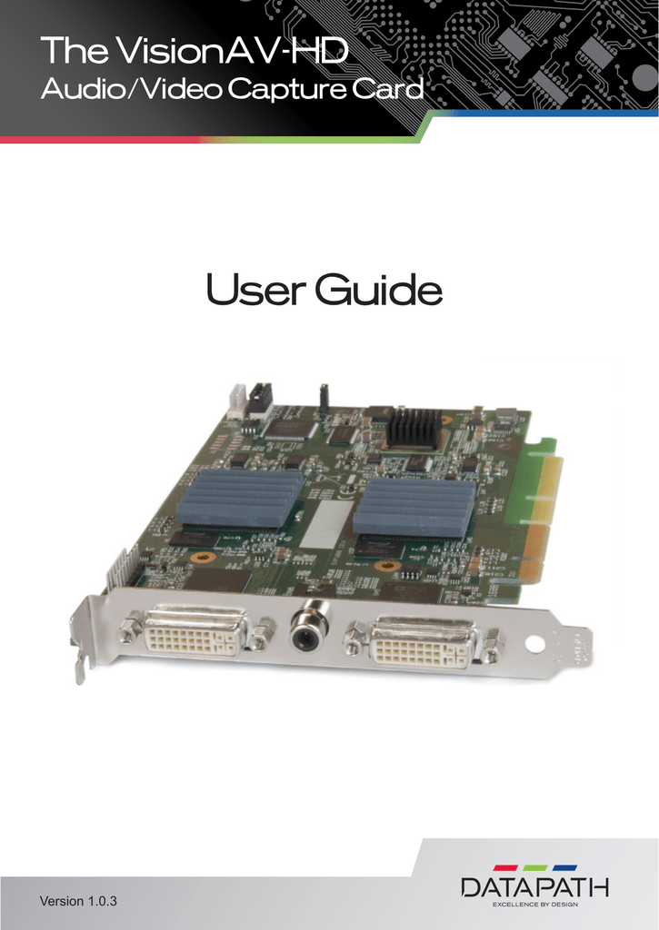 Datapath VisionAV-HD User guide | Manualzz