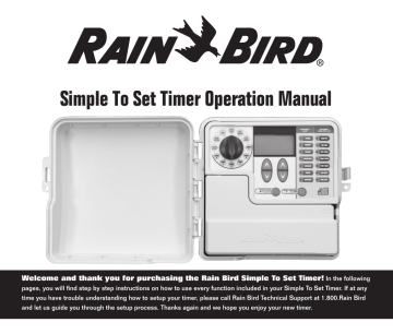 Rain Bird SST600OUT 6-Station Indoor/Outdoor Simple-to-Set Irrigation ...