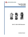 Woodward UG 5.7, UG 8, UG 10 Governor Installation Manual | Manualzz