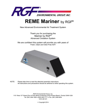 RGF REME Mariner Owner's Manual | Manualzz