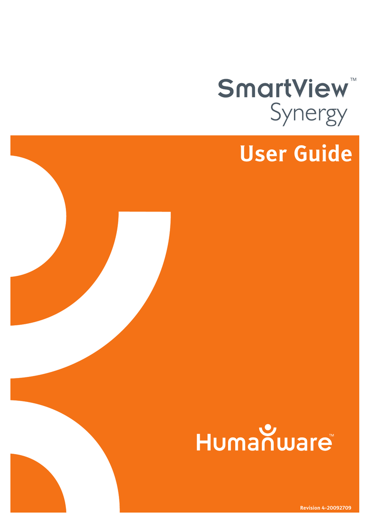 Humanware SmartView Synergy User manual | Manualzz