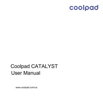 Coolpad CATALYST User manual | Manualzz