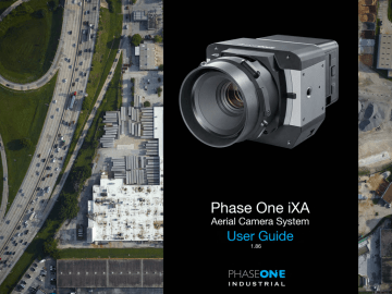Phase One iXA User Guide - Aerial Camera System | Manualzz