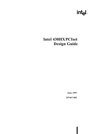 Intel 430HX PCIset Design Guide | Manualzz
