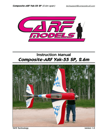 Carf-Models Composite-ARF Yak-55 SP Instruction manual | Manualzz