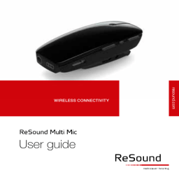 ReSound Multi Mic - User manual, User Guide, quick guide