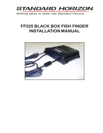 FF525 Fish Finder Installation Manual | Manualzz
