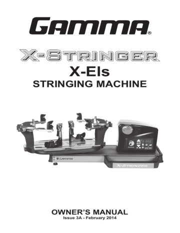 GAMMA X-Els MXELS-12 Stringing Machine OWNER’S MANUAL | Manualzz