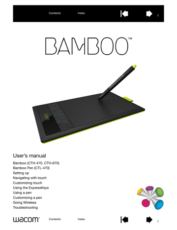 Bamboo CTH-470, Bamboo CTH-670, Bamboo Pen CTL-470 User's manual | Manualzz