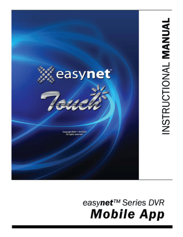 Nuvico EasyNet TouchHD App Instruction manual | Manualzz