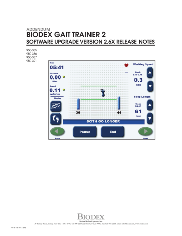 Biodex Gait Trainer 2 Owner's Manual | Manualzz