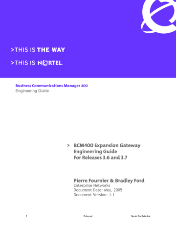 BCM400 Expansion Gateway Engineering Guide | Manualzz