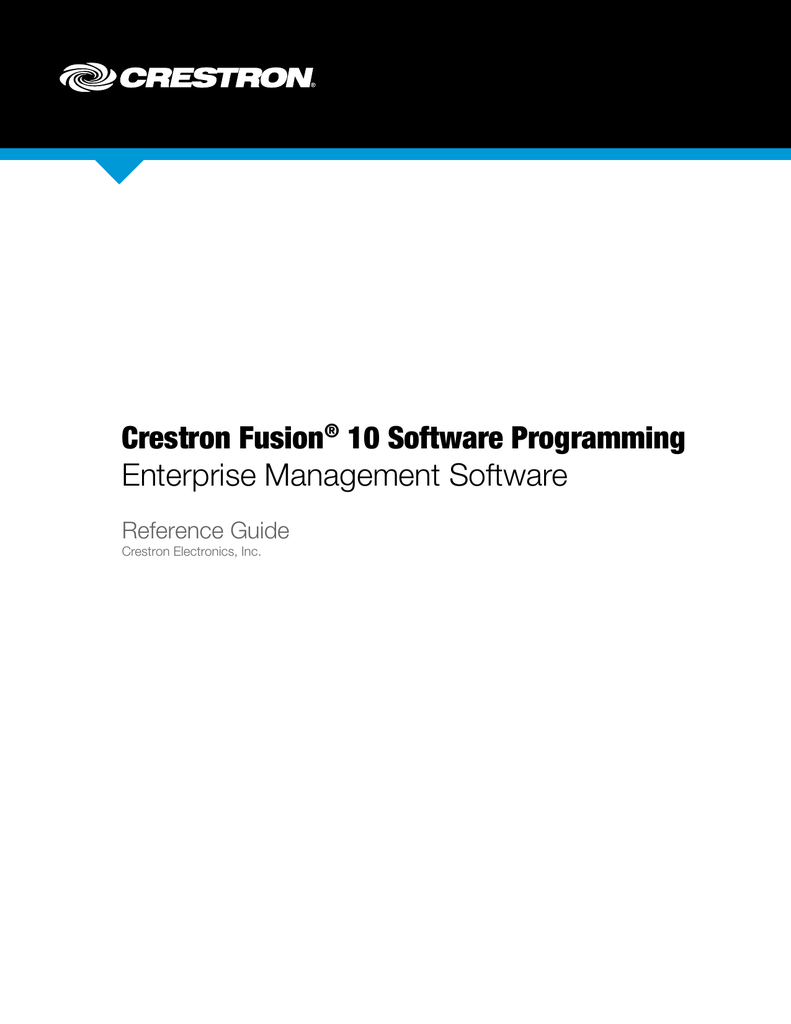 crestron fusion manual