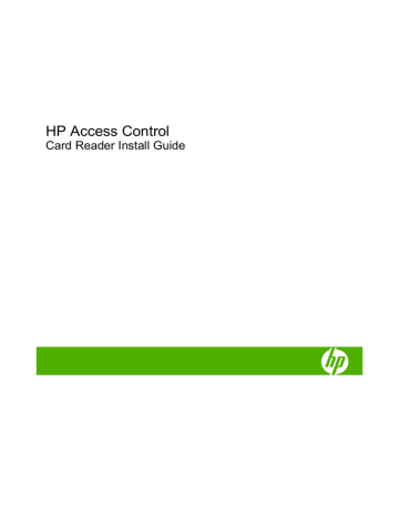 HP Card Reader Install Guide | Manualzz