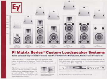 Electro-Voice PI Matrix Series Data Sheet | Manualzz