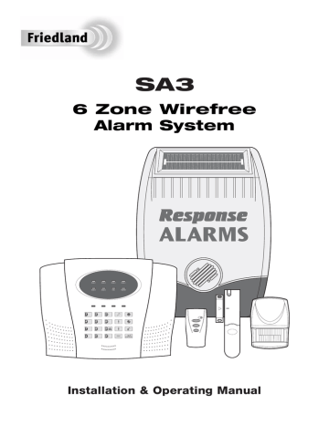 Response Alarms SA3 Installation & Operating Manual | Manualzz