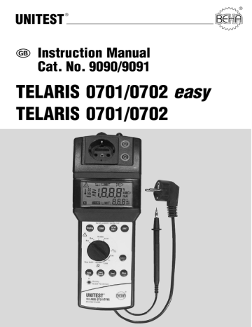 UNITEST TELARIS 0701/0702 easy, TELARIS 0701/0702 Instruction Manual ...
