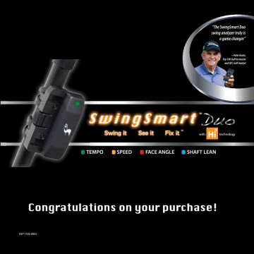 SwingSmart Duo Golf Swing Analyzer User Manual | Manualzz