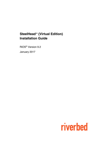 Riverbed SteelHead Virtual Edition Installation Guide | Manualzz