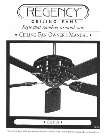 Regency Ceiling Fan Remote Control Instructions | Shelly Lighting