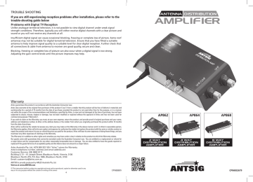 Antsig AP862 manual | Manualzz