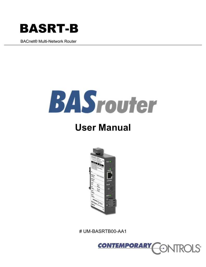 Contemporary BASRT-B User manual | Manualzz