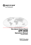 Notifier AFP-3030 Operations Manual - Australian Edition | Manualzz