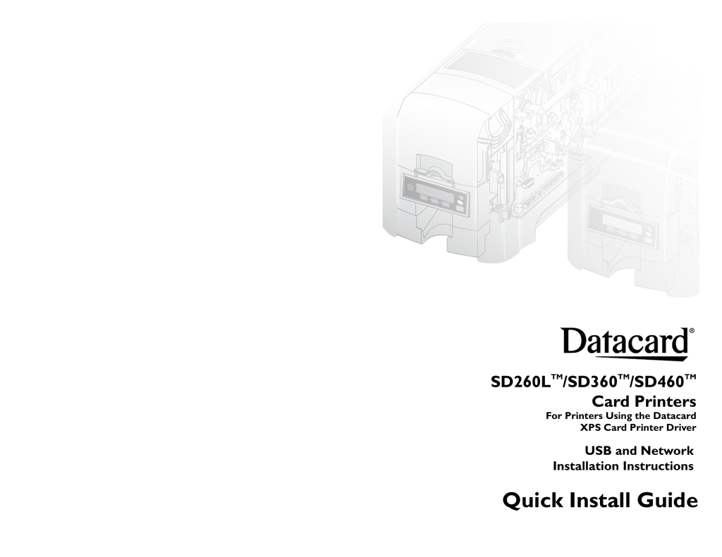 DataCard SD460 Quick Install Manual | Manualzz