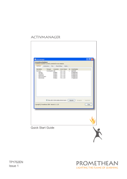 promethean ActivDriver - Quick start Guide, Technical Training ...
