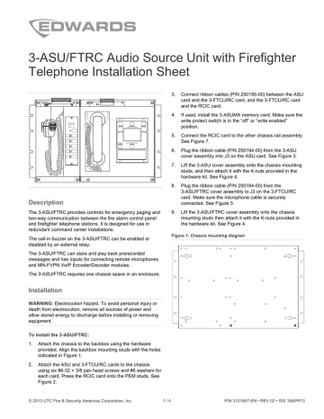 Edwards 3-ASU/FTRC Installation Sheet | Manualzz
