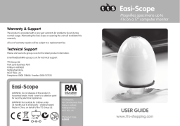 TTS Easi-Scope - User manual, instruction manual
