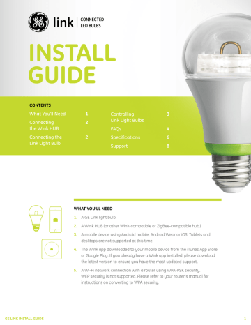 GE Link LED Bulb Install Guide | Manualzz