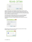 Rehab Optima User Manual | Manualzz