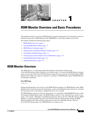Cisco CRS Router User Guide | Manualzz