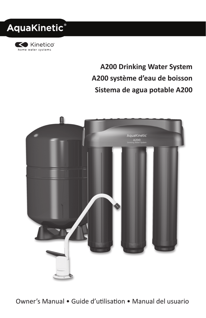 Aqua Kinetic A200 Owner's Manual | Manualzz