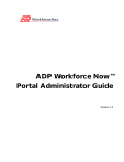 ADP Workforce Now Portal Administrator Guide | Manualzz