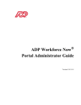 ADP Workforce Now Portal Administrator Guide | Manualzz