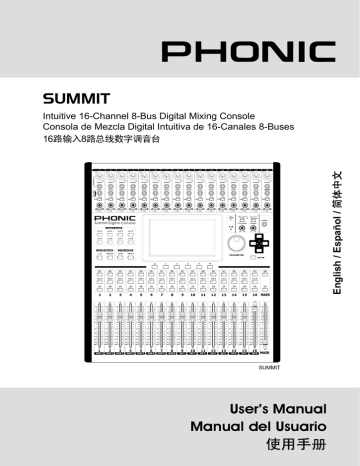 Phonic Summit Digital Mixer User's Manual | Manualzz