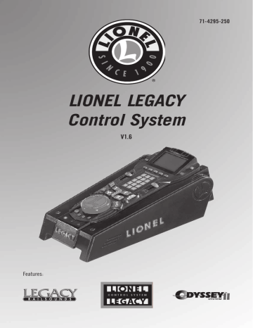Lionel Legacy Control System User manual | Manualzz