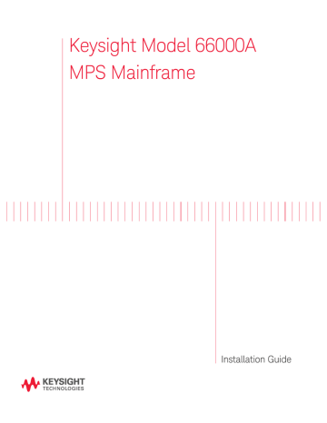 Keysight 66000A Installation Guide | Manualzz