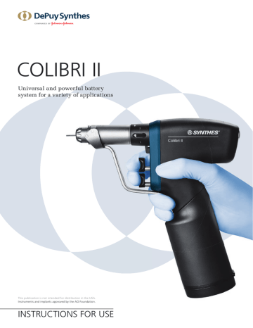 Synthes Colibri II Instructions For Use Manual | Manualzz