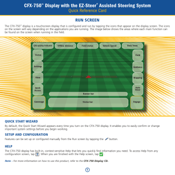 Trimble CFX-750 Display,EZ-Steer System User Guide | Manualzz