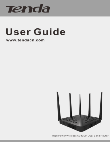 Tenda AC1200 Dual Band Router User Guide | Manualzz