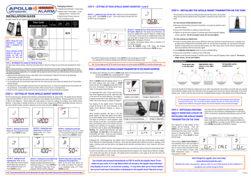 Apollo Smart Monitor & Transmitter Installation Guide | Manualzz