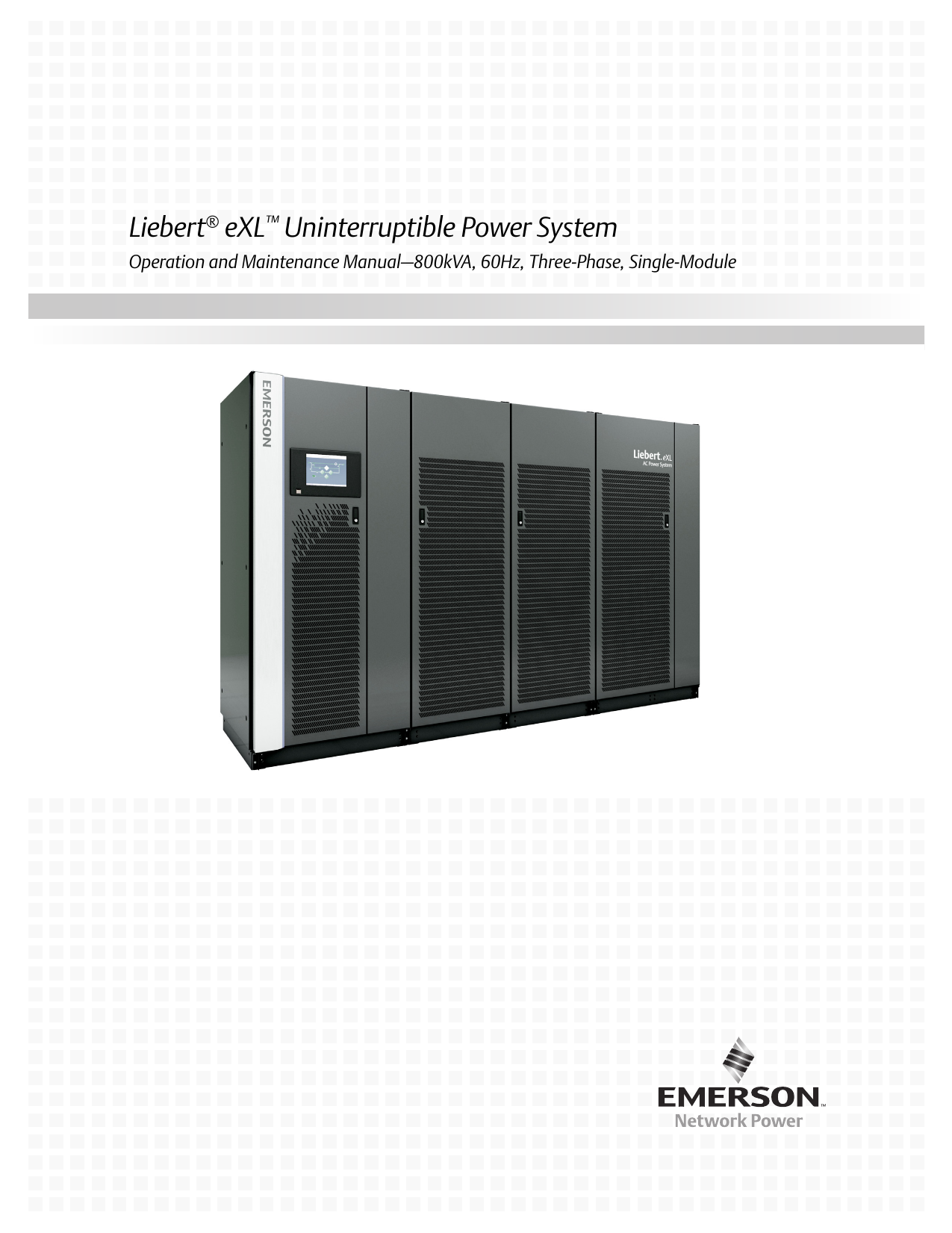 Liebert® eXL™ Uninterruptible Power System | Manualzz