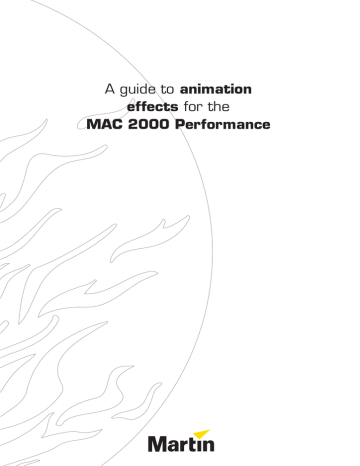 Martin MAC 2000 Performance II Guide | Manualzz